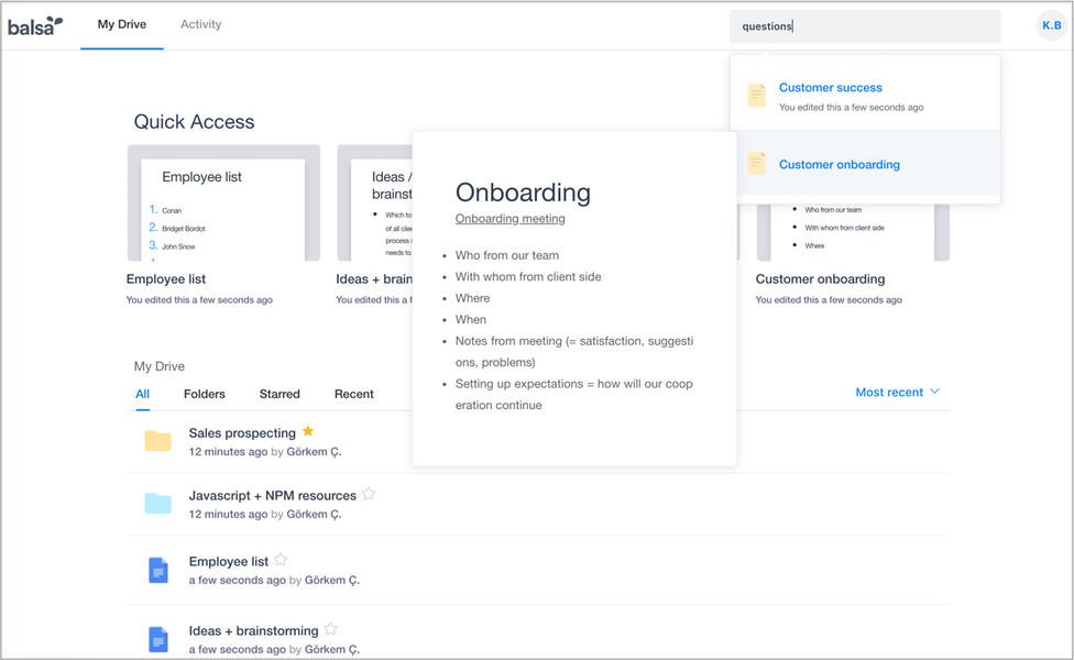 Balsa - Look Startup at Welldoneby