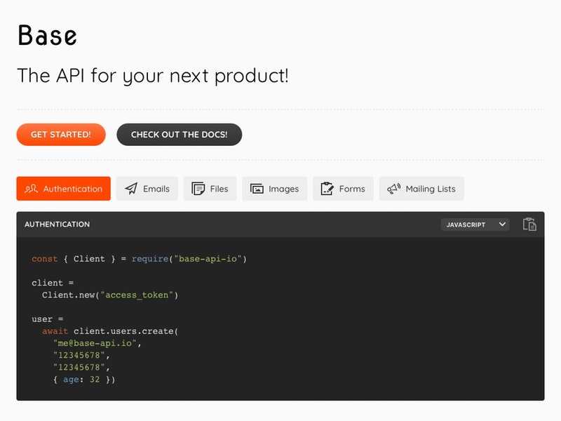 Base API - Look Startup at Welldoneby