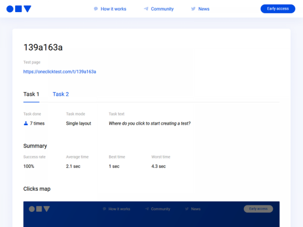 OneClickTest - Look Startup at Welldoneby