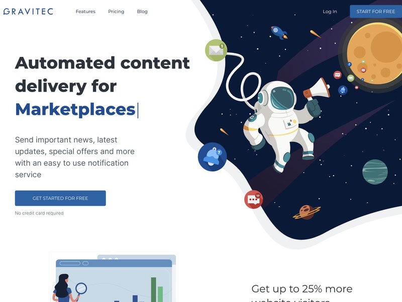 Gravitec.net - Look Startup at Welldoneby