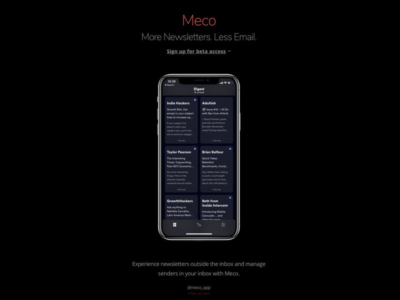 Meco - Look Startup at Welldoneby