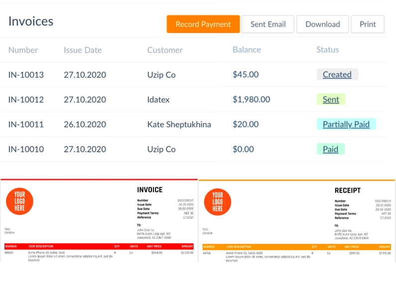 Invoicy - Look Startup at Welldoneby
