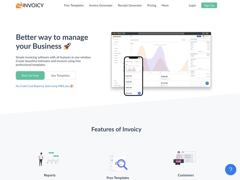 Invoicy - Look Startup at Welldoneby