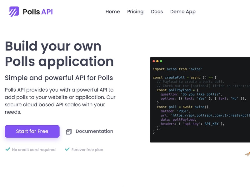 Polls API - Look Startup at Welldoneby