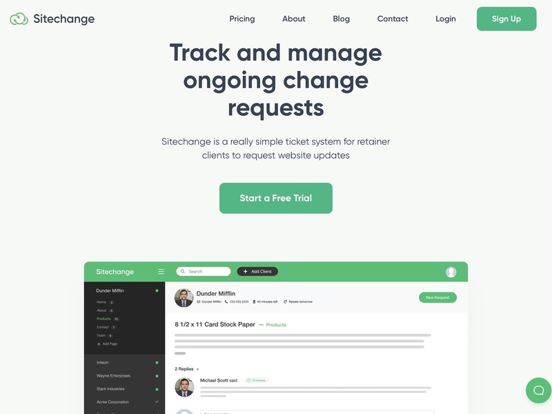 Sitechange - Look Startup at Welldoneby