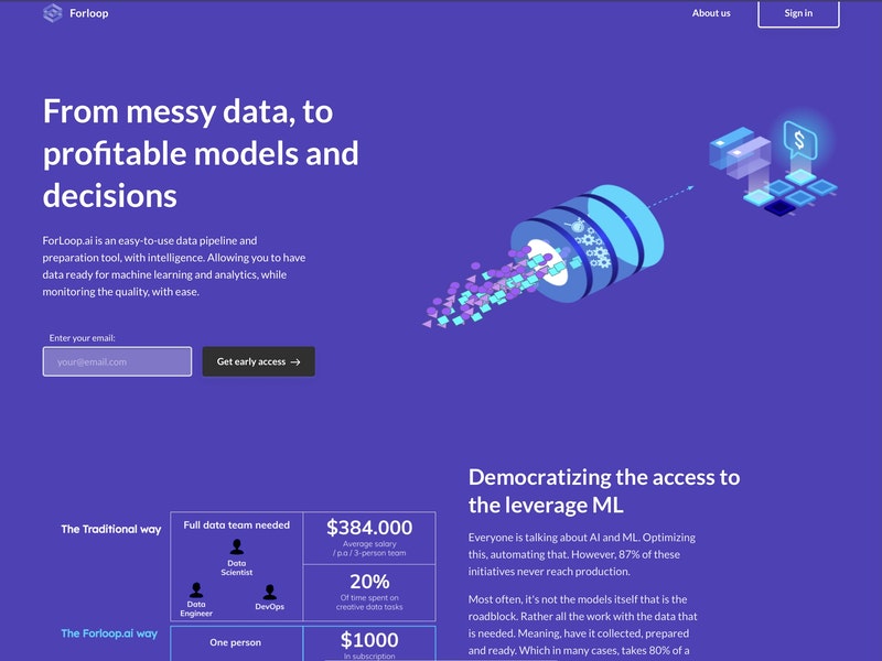 forloop.ai - Look Startup at Welldoneby