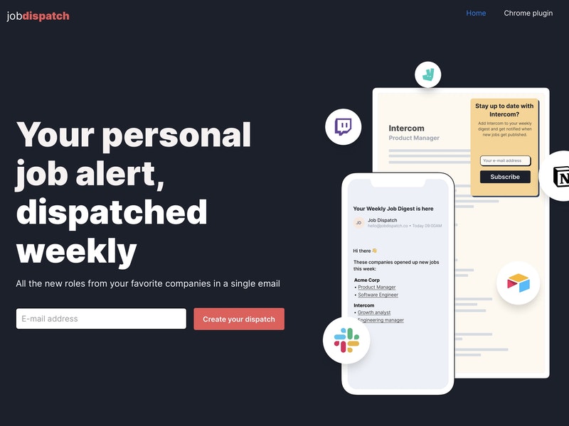 JobDispatch - Look Startup at Welldoneby