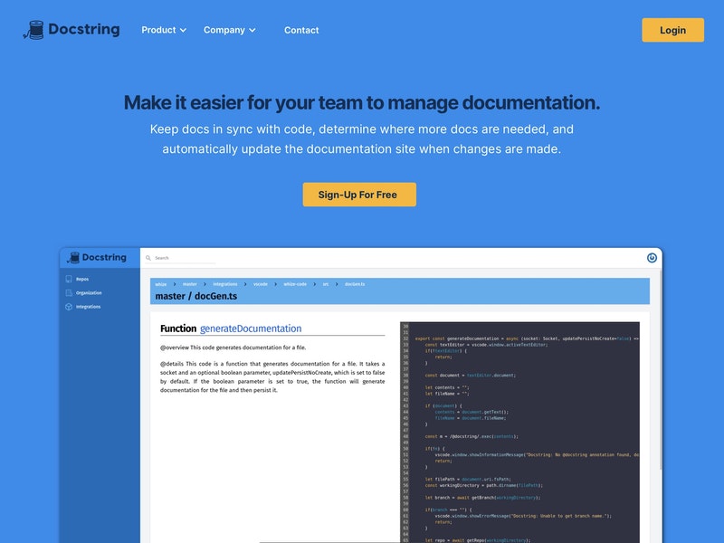 Docstring - Look Startup at Welldoneby